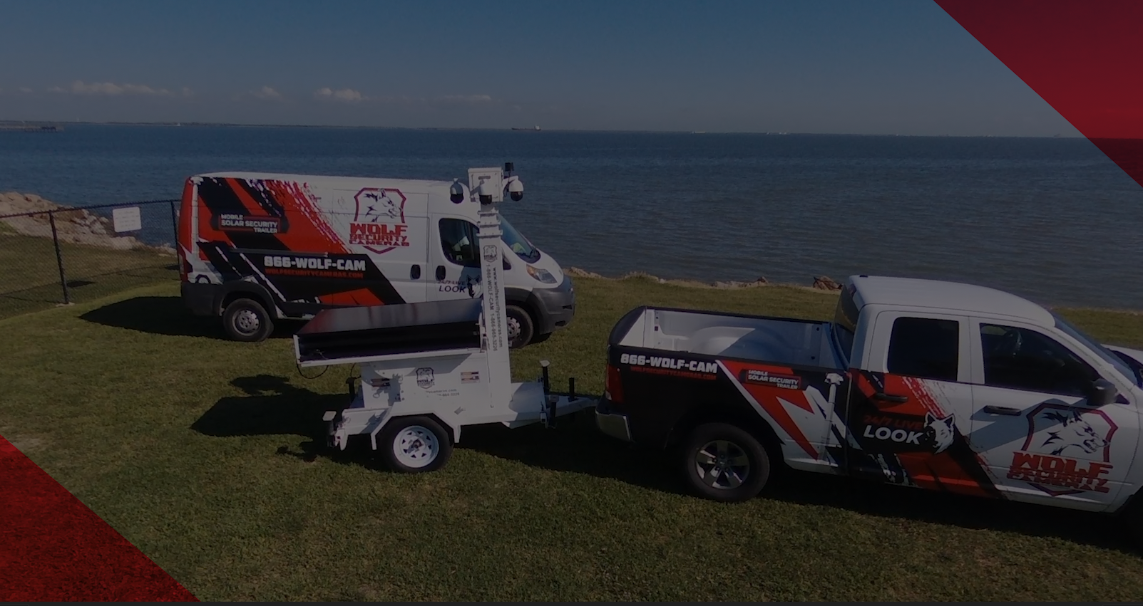 Mobile Security Trailers in Houston, Texas - Wolf Security Cameras
